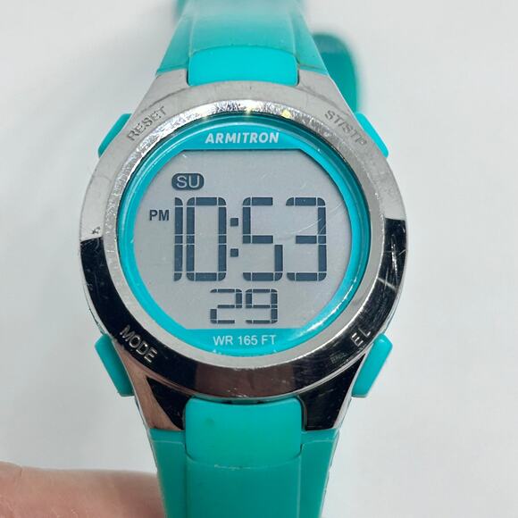 Armitron | Accessories | Armitron Pro Sports Green Silver Wr 65ft ...